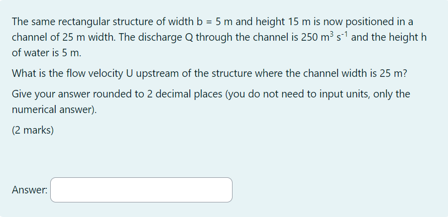 Solved The same rectangular structure of width b=5m ﻿and | Chegg.com