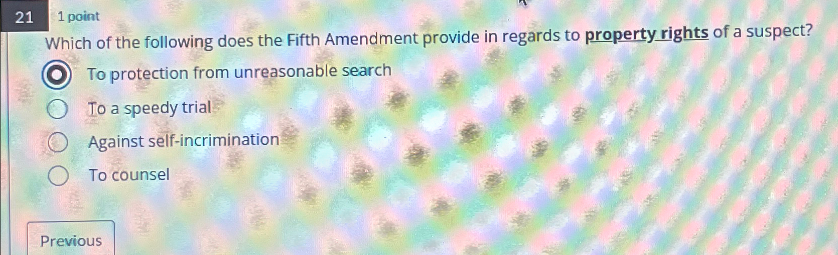 Solved 211 ﻿pointWhich of the following does the Fifth | Chegg.com