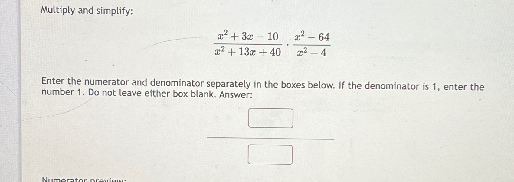 Solved Multiply and | Chegg.com