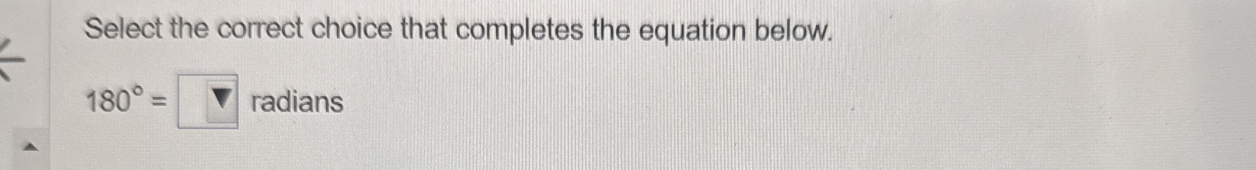 Select the correct choice that completes the equation | Chegg.com