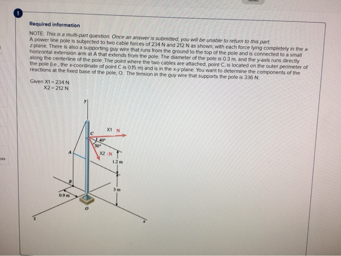 Solved Required information NOTE: This is a multi-part | Chegg.com