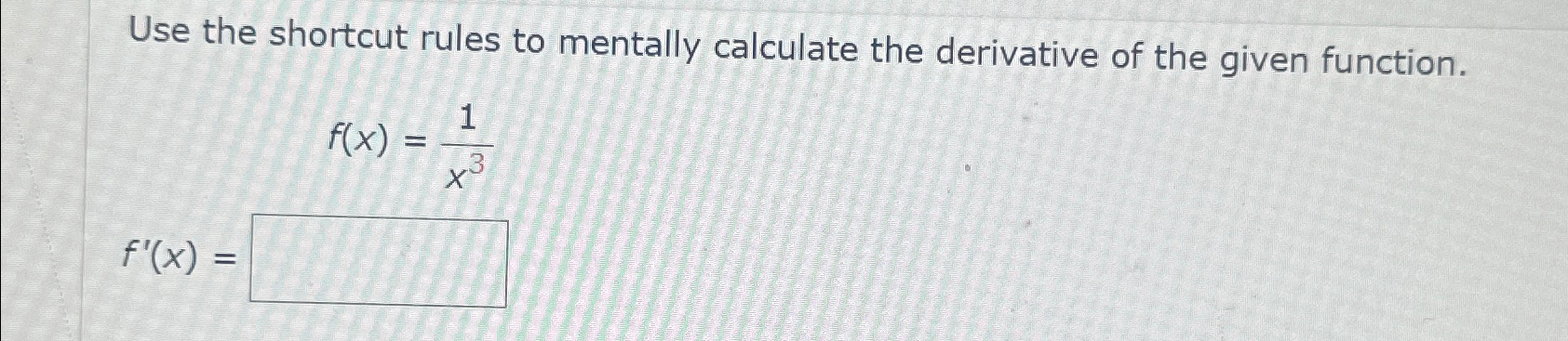 Solved Use the shortcut rules to mentally calculate the | Chegg.com