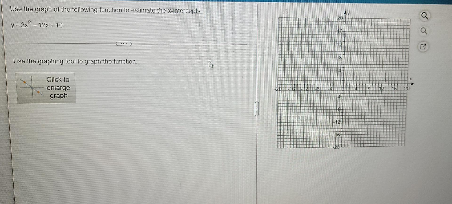 Solved Use the graph of the following function to estimate | Chegg.com