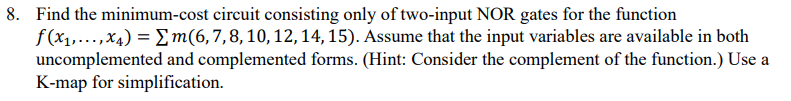 Solved Find The Minimum Cost Circuit Consisting Only Of