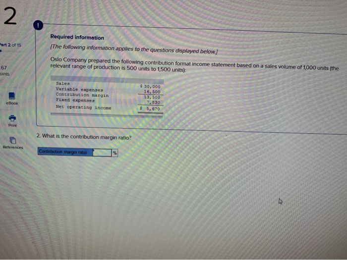 Solved 2 Required information Part 2 of 15 [The following | Chegg.com Solved 2 Required information Part 2 of 15 [The following | Chegg.com