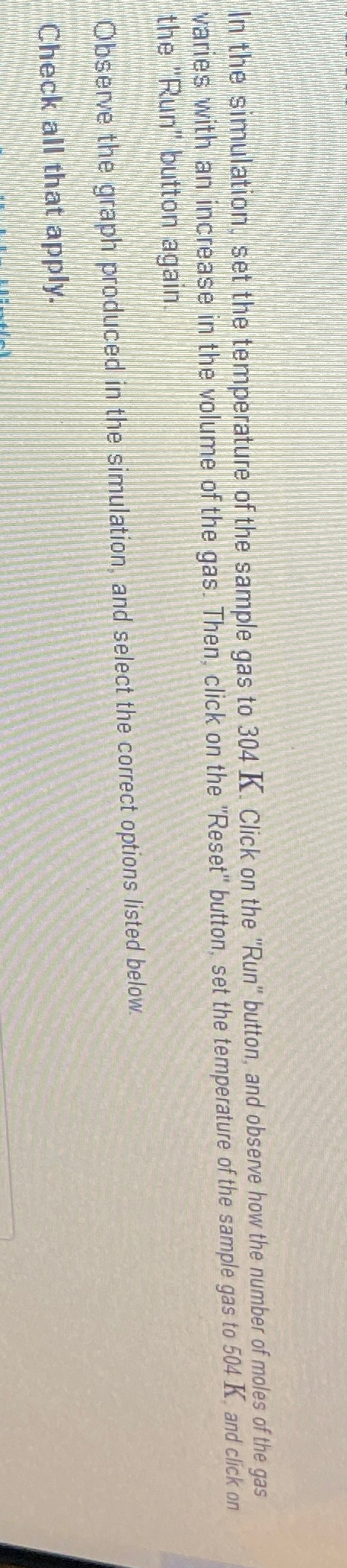 Solved In the simulation, set the temperature of the sample | Chegg.com