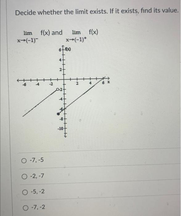 Solved Decide whether the limit exists. If it exists, find | Chegg.com