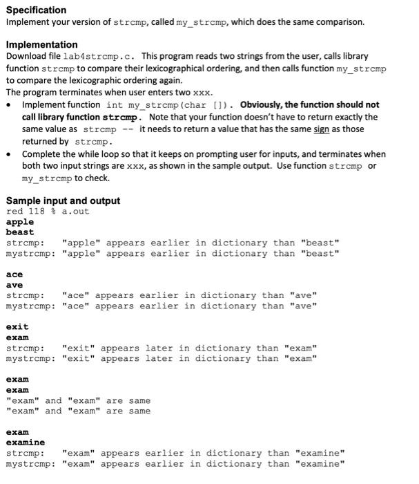 Solved Introduction Consider The String Library Function 4965