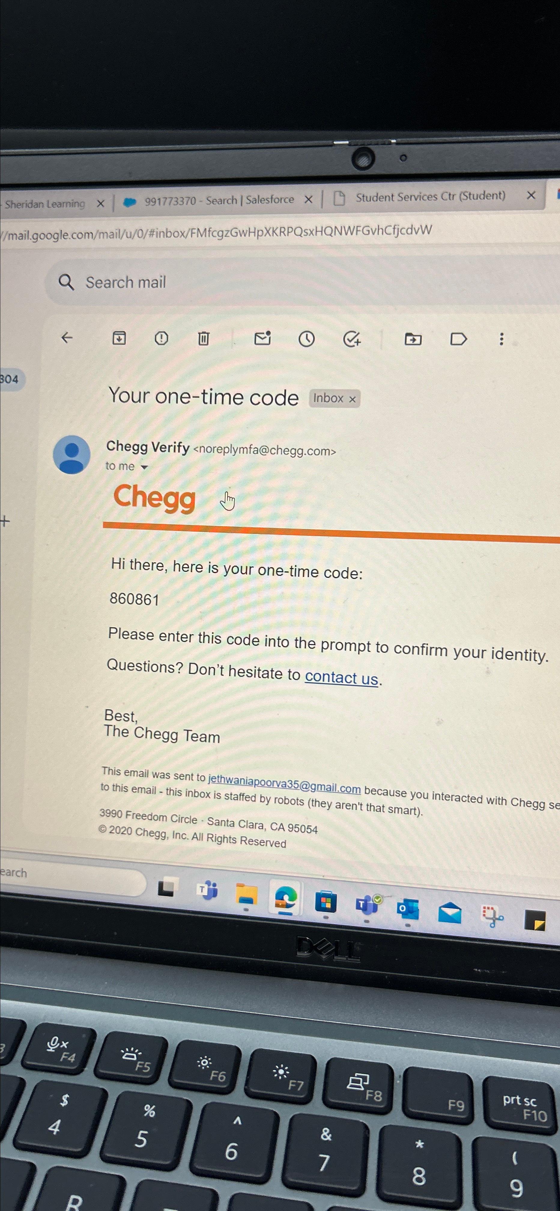 Solved Sheridan Learning ×>991773370-Search / ﻿Salesforce × | Chegg.com