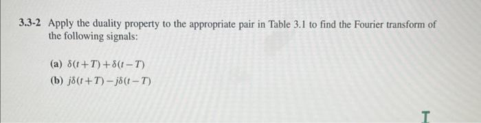 Solved 3.3-2 Apply the duality property to the appropriate | Chegg.com