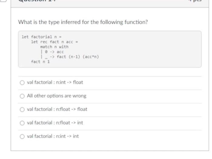 Solved D Question 13 4 pts A recursive function is tail | Chegg.com
