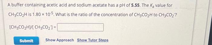 Solved A buffer containing acetic acid and sodium acetate | Chegg.com