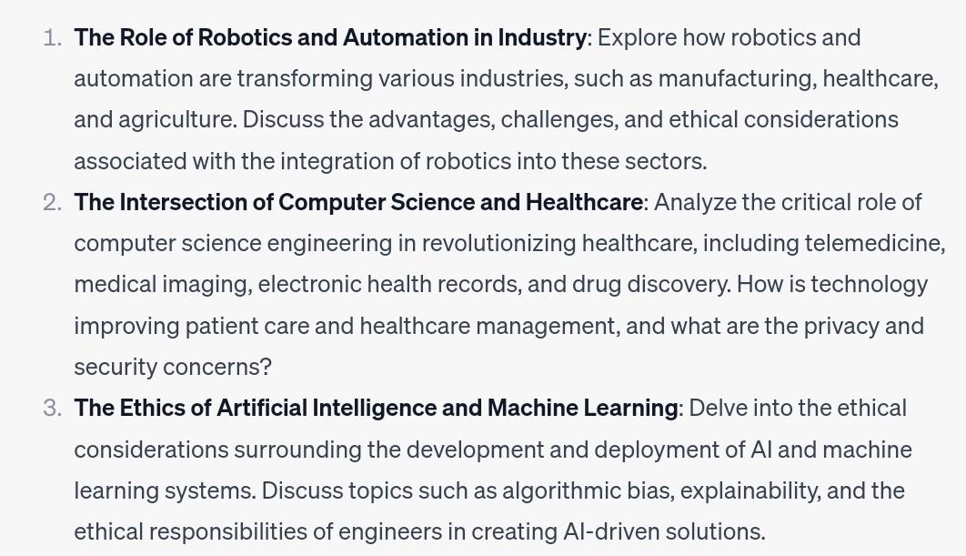 Solved 1. The Role of Robotics and Automation in Industry: | Chegg.com