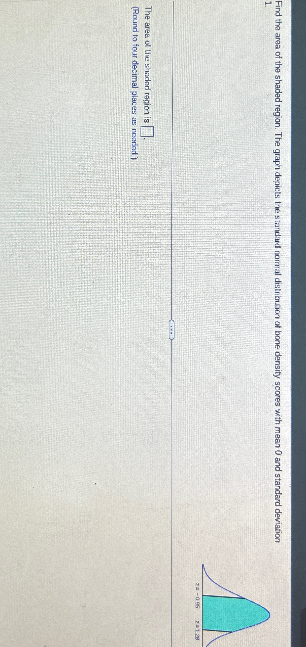 Solved Find the area of the shaded region. The graph depicts | Chegg.com