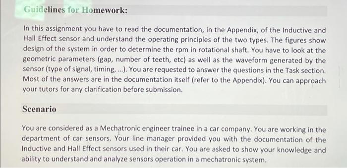 Solved Introduction Inductive and Hall Effect RPM sensors in | Chegg.com