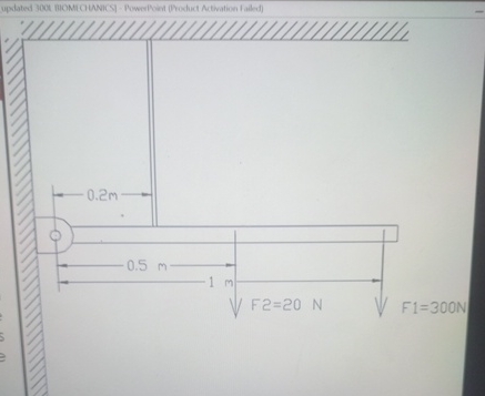 Solved A beam of 20 ﻿N weight is attached to a wall by means | Chegg.com
