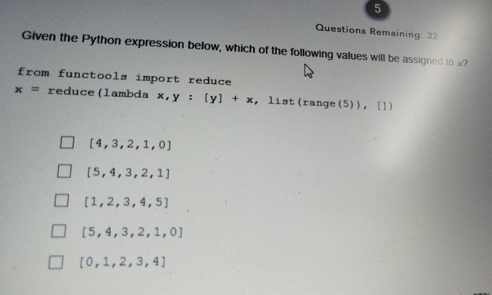 Solved 5questions Remaining 32given The Python Expression