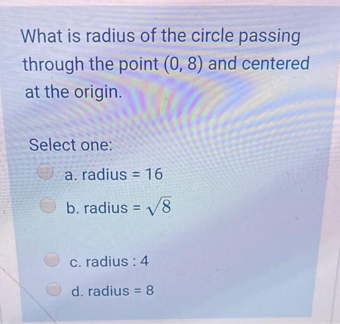 Solved If the arc of a circle of radius 30 cm has a length | Chegg.com