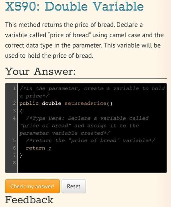 Solved X589: String Variable declare a variable with the | Chegg.com