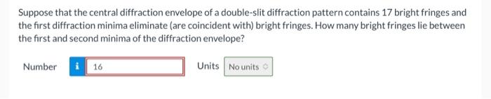 Solved Suppose that the central diffraction envelope of a | Chegg.com