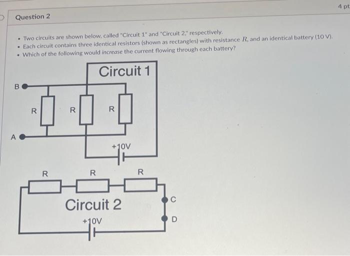 Solved - Two circuits are shown below, called "Circuit 1" | Chegg.com