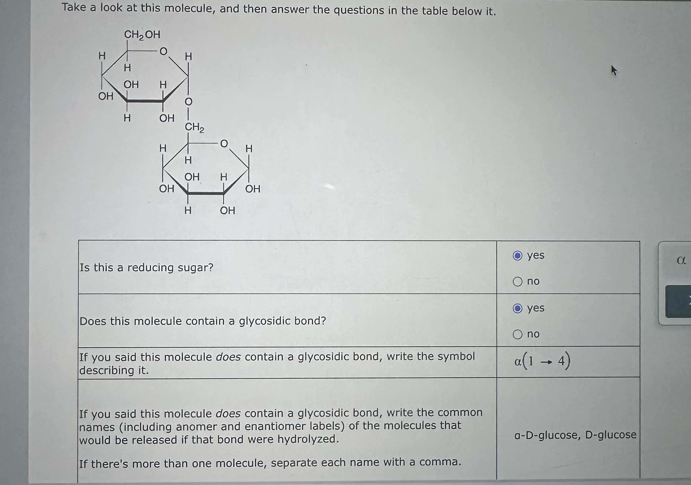 Solved Take a look at this molecule, and then answer the | Chegg.com