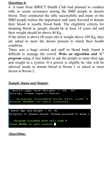 Solved Question 4: 4. A team from IBRICT Health Club had | Chegg.com