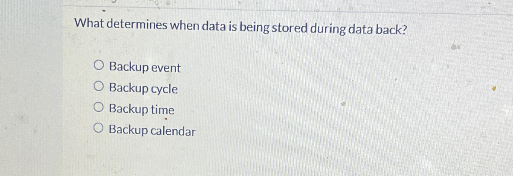 Solved What determines when data is being stored during data | Chegg.com