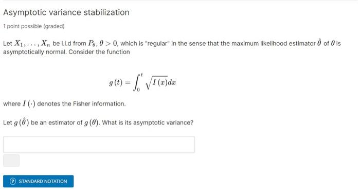 Solved 4. Variance Stabilization D Bookmark this page | Chegg.com