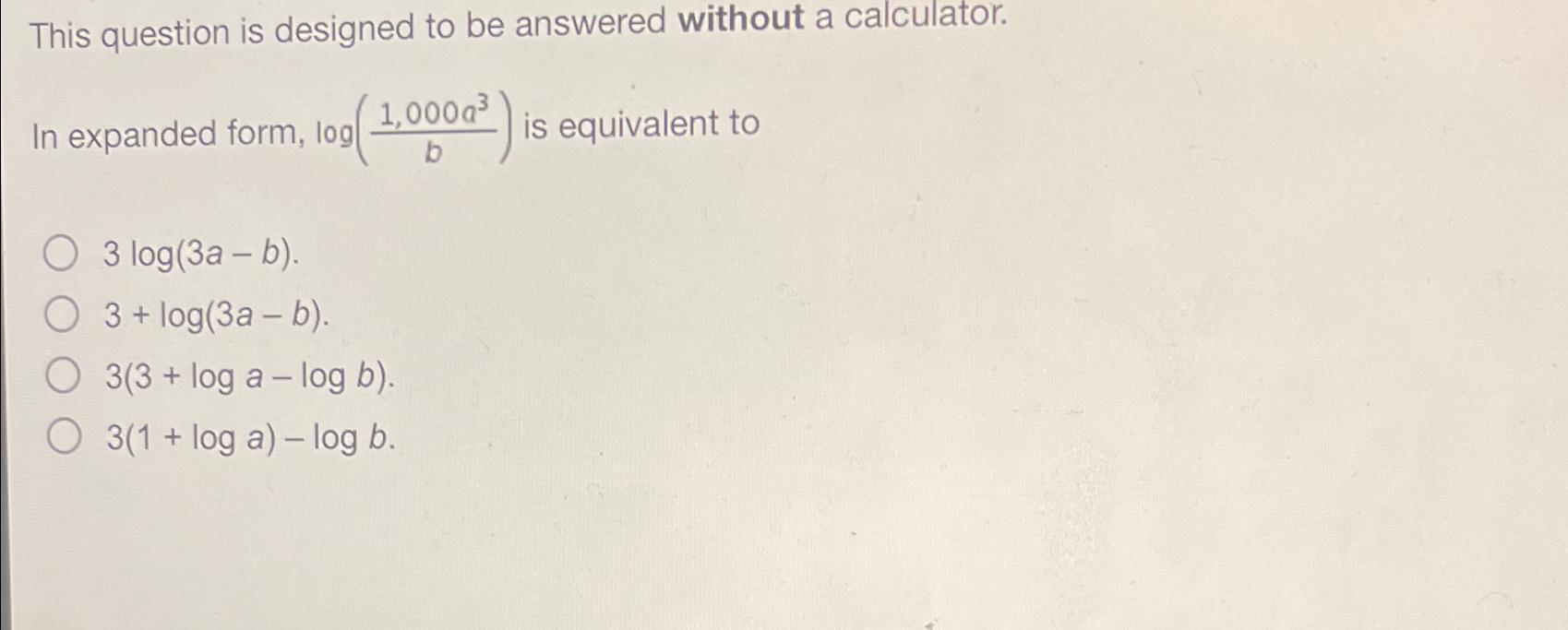 Solved This question is designed to be answered without a | Chegg.com