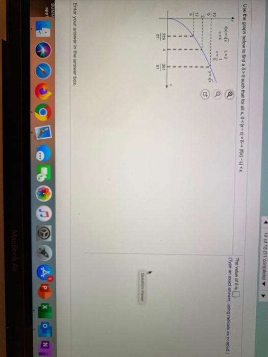 Solved 12 of 15 (11 complete) Use the graph below to find a | Chegg.com