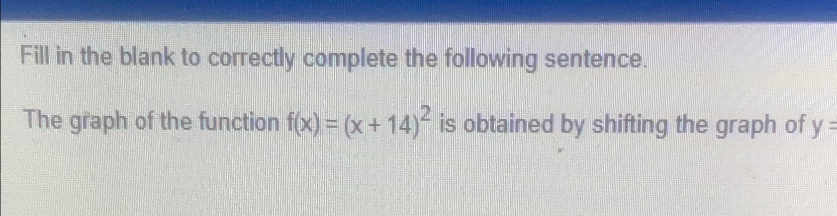 Solved Fill in the blank to correctly complete the following | Chegg.com