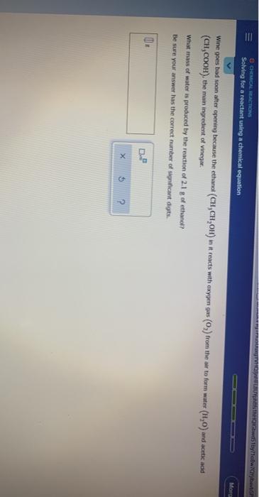 Solved QEYD IN HIG51bycarbs = CHEMICAL REACTIONS Solving for | Chegg.com