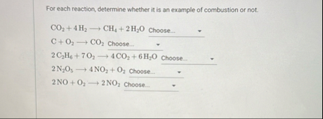 Solved For each reaction, determine whether it is an example | Chegg.com