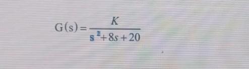 Solved The open loop transfer function for a control system | Chegg.com