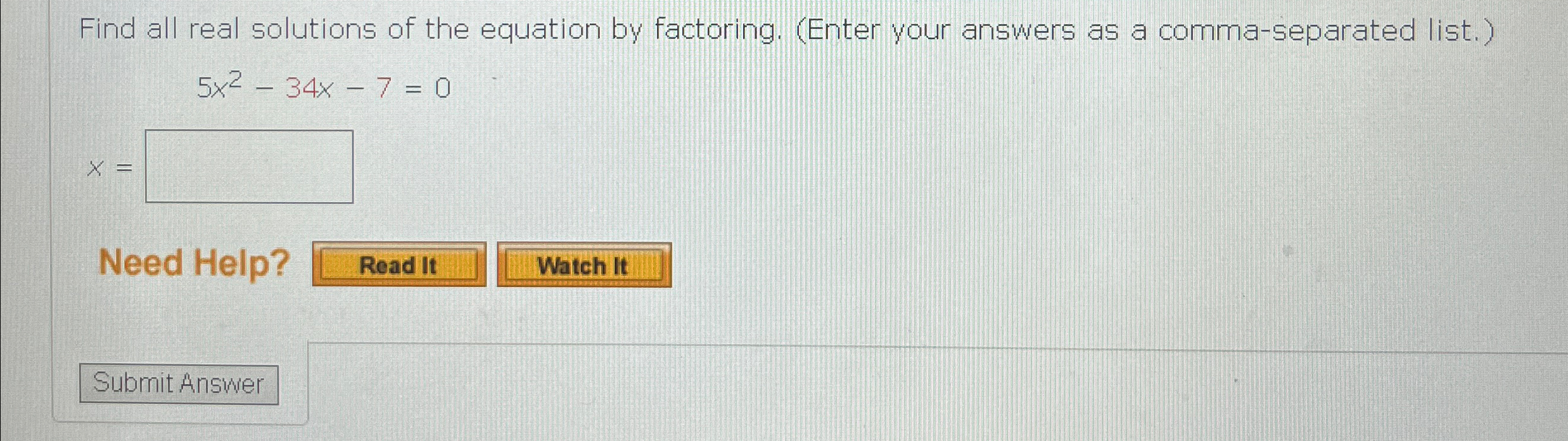 Find all real solutions of the equation by factoring. | Chegg.com