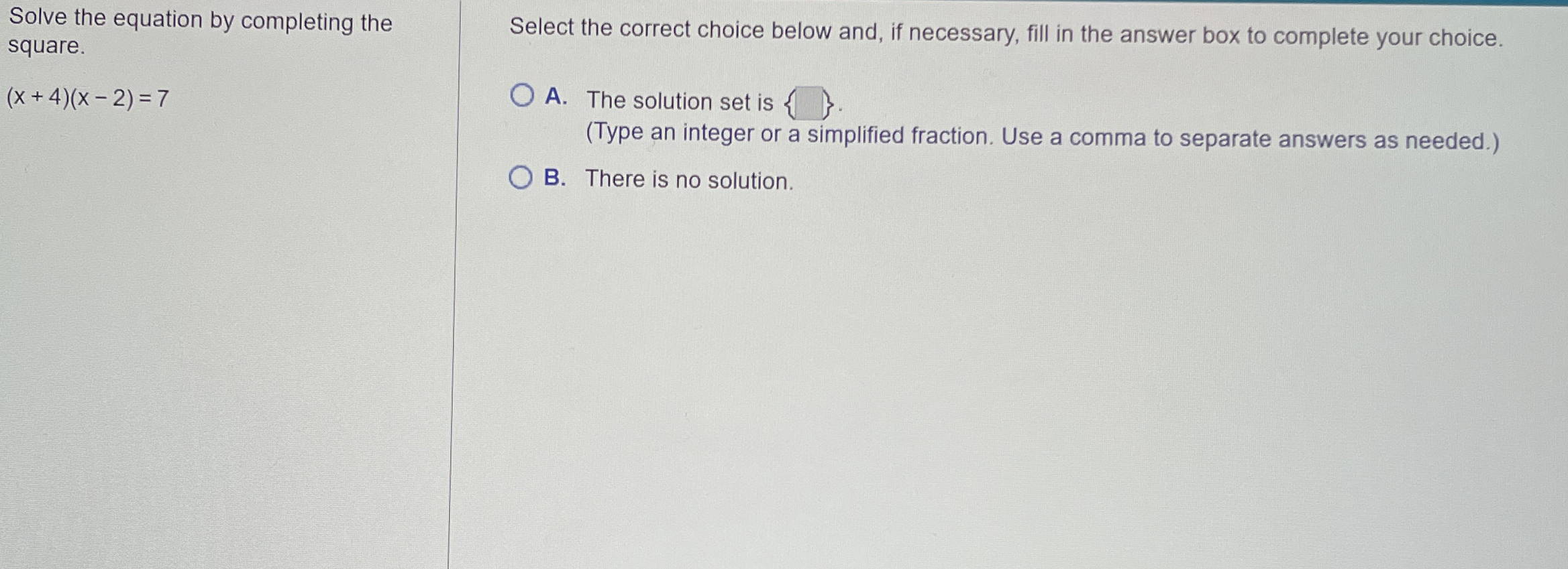 Solved Select the correct choice below and, if necessary, | Chegg.com