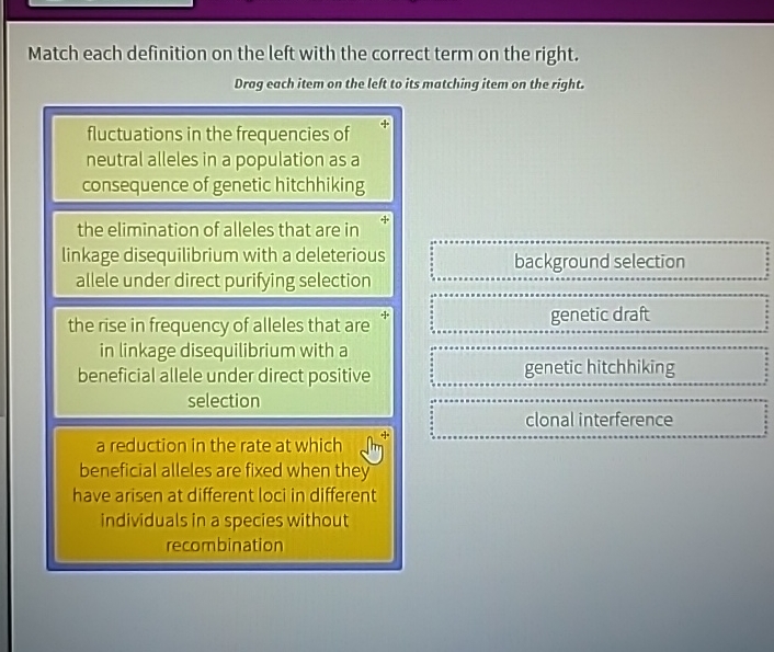 Solved Match each definition on the left with the correct | Chegg.com