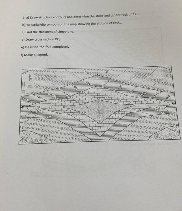 Solved 9. a) Draw structure contours and determine the | Chegg.com