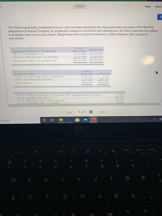 Solved Saved Help Save The following partially completed | Chegg.com