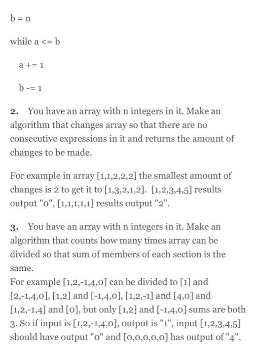Solved 1. What are the time complexities for following | Chegg.com