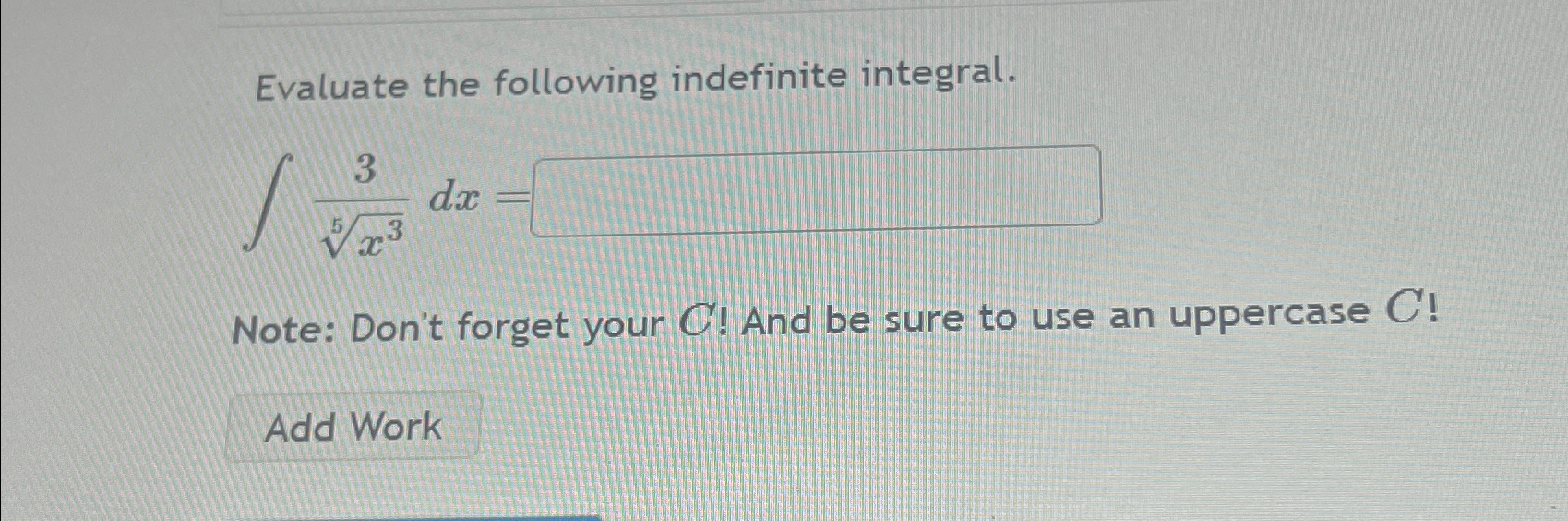 Solved Evaluate the following indefinite | Chegg.com | Chegg.com