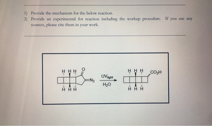 Solved 1) Provide the mechanism for the below reaction. 2) | Chegg.com