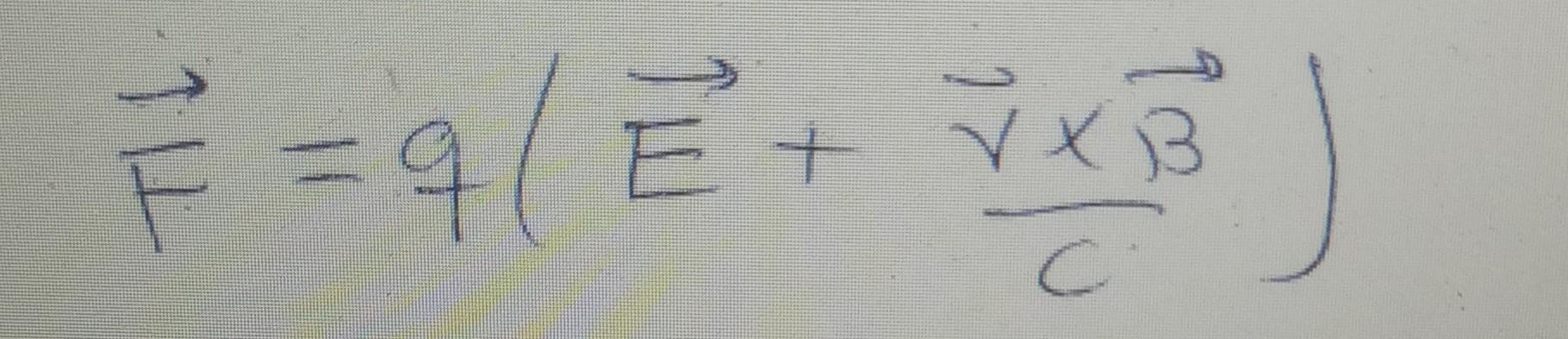 Solved of the Lorentz force for a particle of charge (q) and | Chegg.com