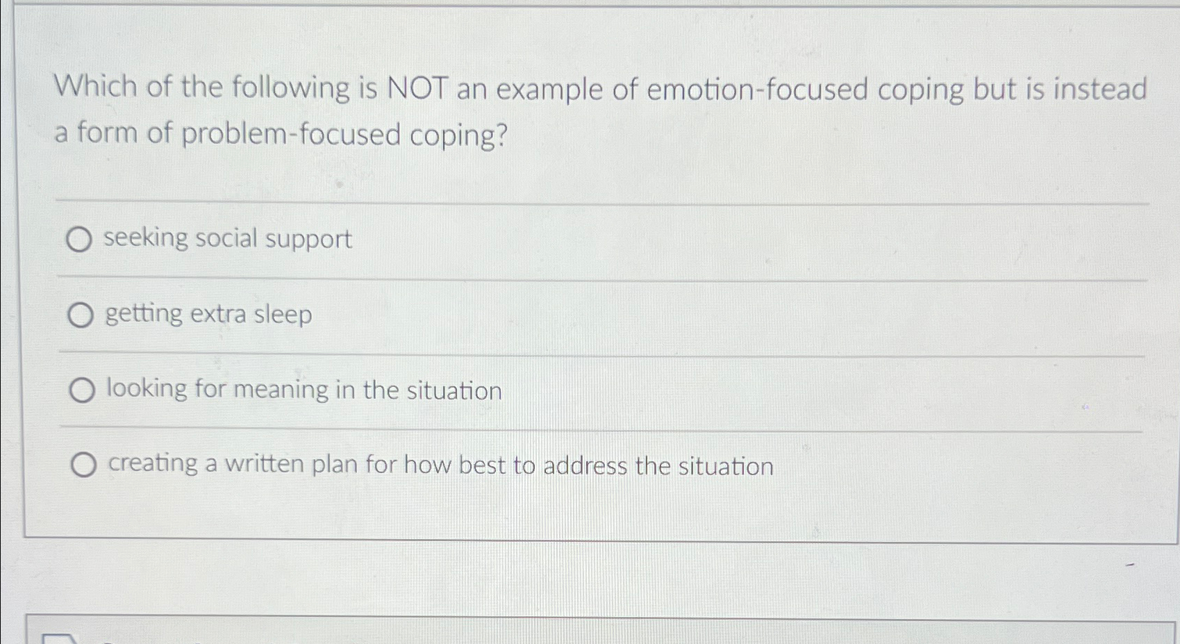 Solved Which of the following is NOT an example of | Chegg.com