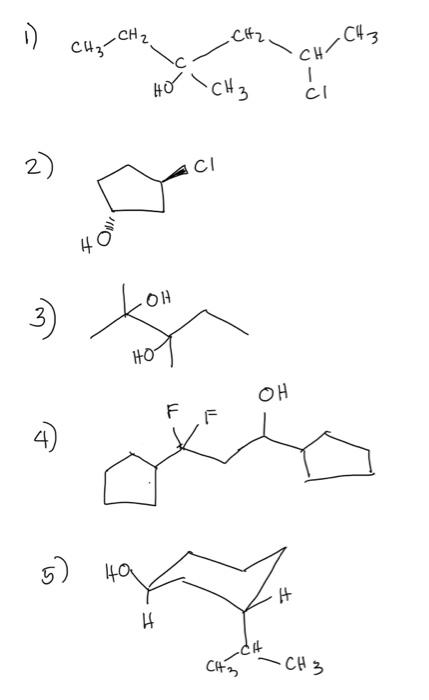 Solved Provide a correct name for each structure. Include | Chegg.com