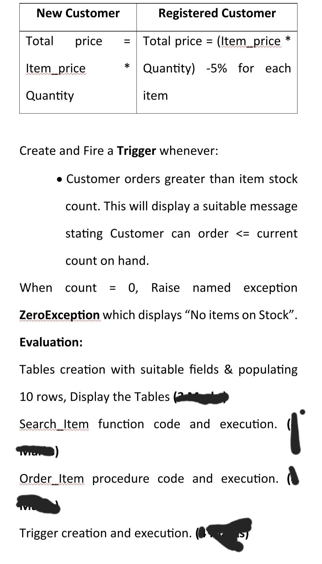 Solved Create Customer table with suitable fields. Create | Chegg.com
