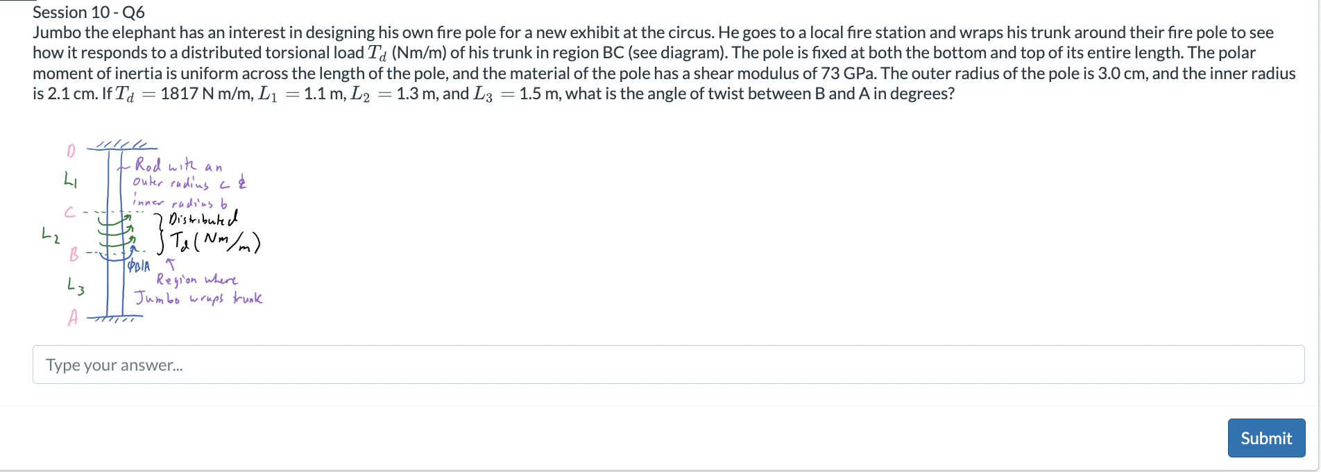 Solved Session 10 - ﻿Q6Jumbo the elephant has an interest in | Chegg.com