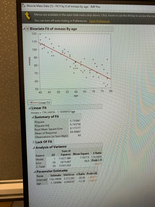 Solved 2. A person's muscle mass is expected to decrease | Chegg.com