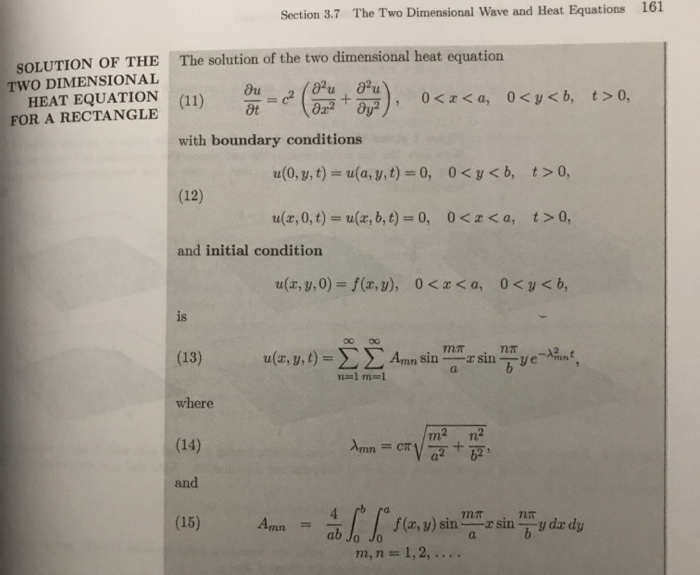Solved In Exercises 11 - 14, solve the heat equation (11) in | Chegg.com